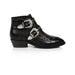 Starlight Black Leather Ankle Boots from Air & Grace